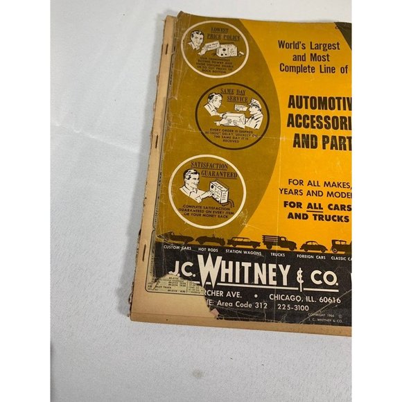 Vintage Book | Other | Vintage Rare 966 Jc Whitney Co Automotive ...